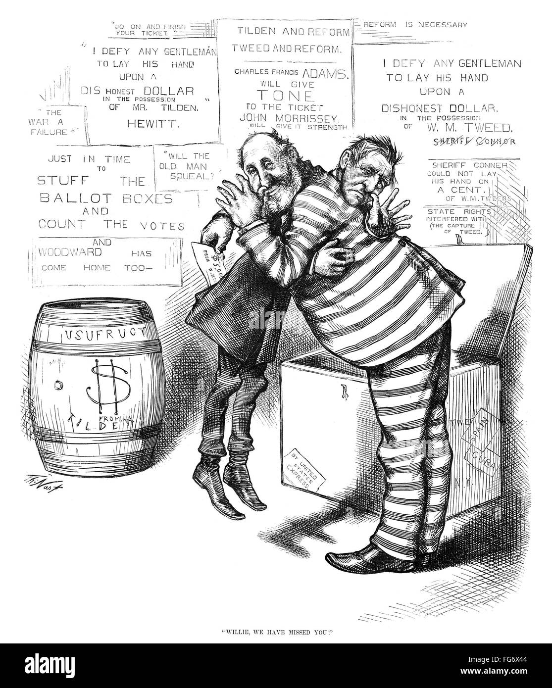 WILLIAM MAGEAR TWEED/n(1823-1878). American politician. 'Willie, We ...