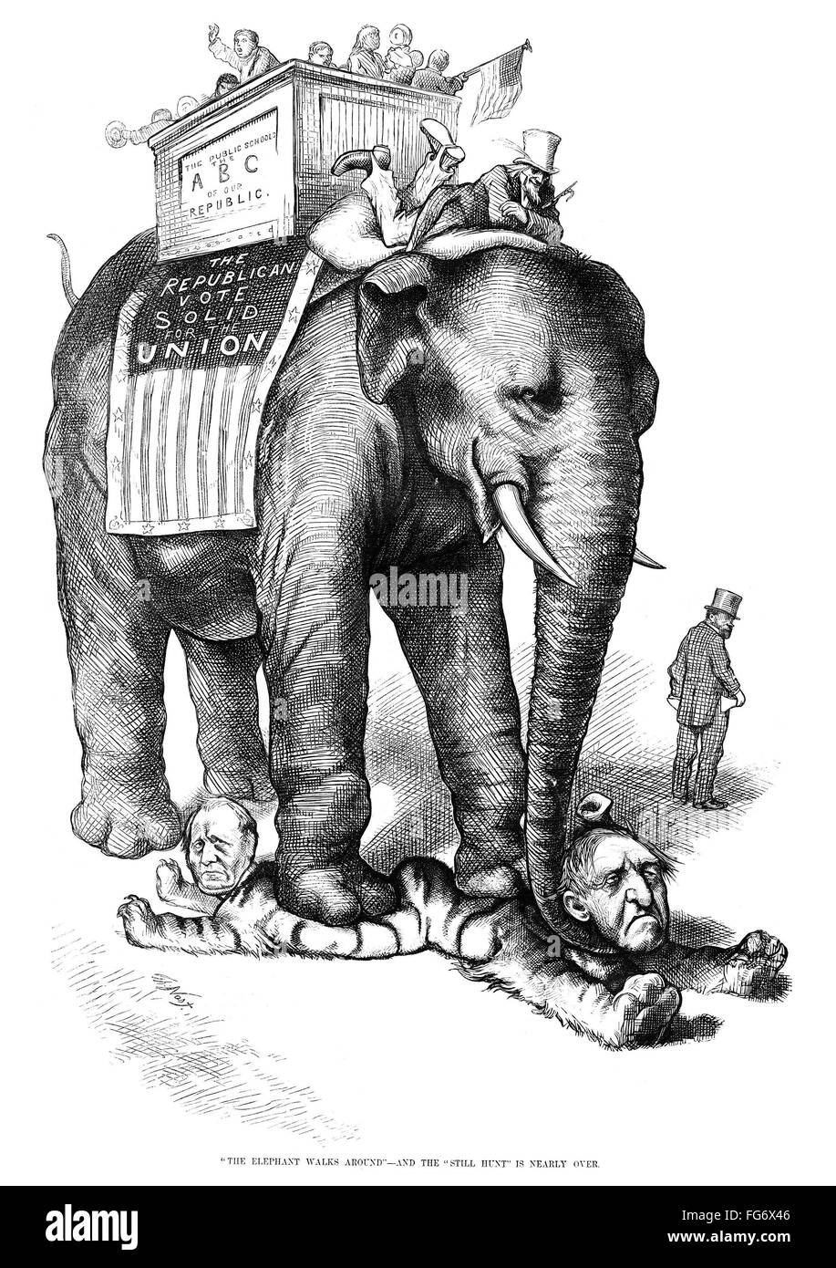 NAST: ELECTION, 1876. /n'"The Elephant Walks Around" - And the "Still ...
