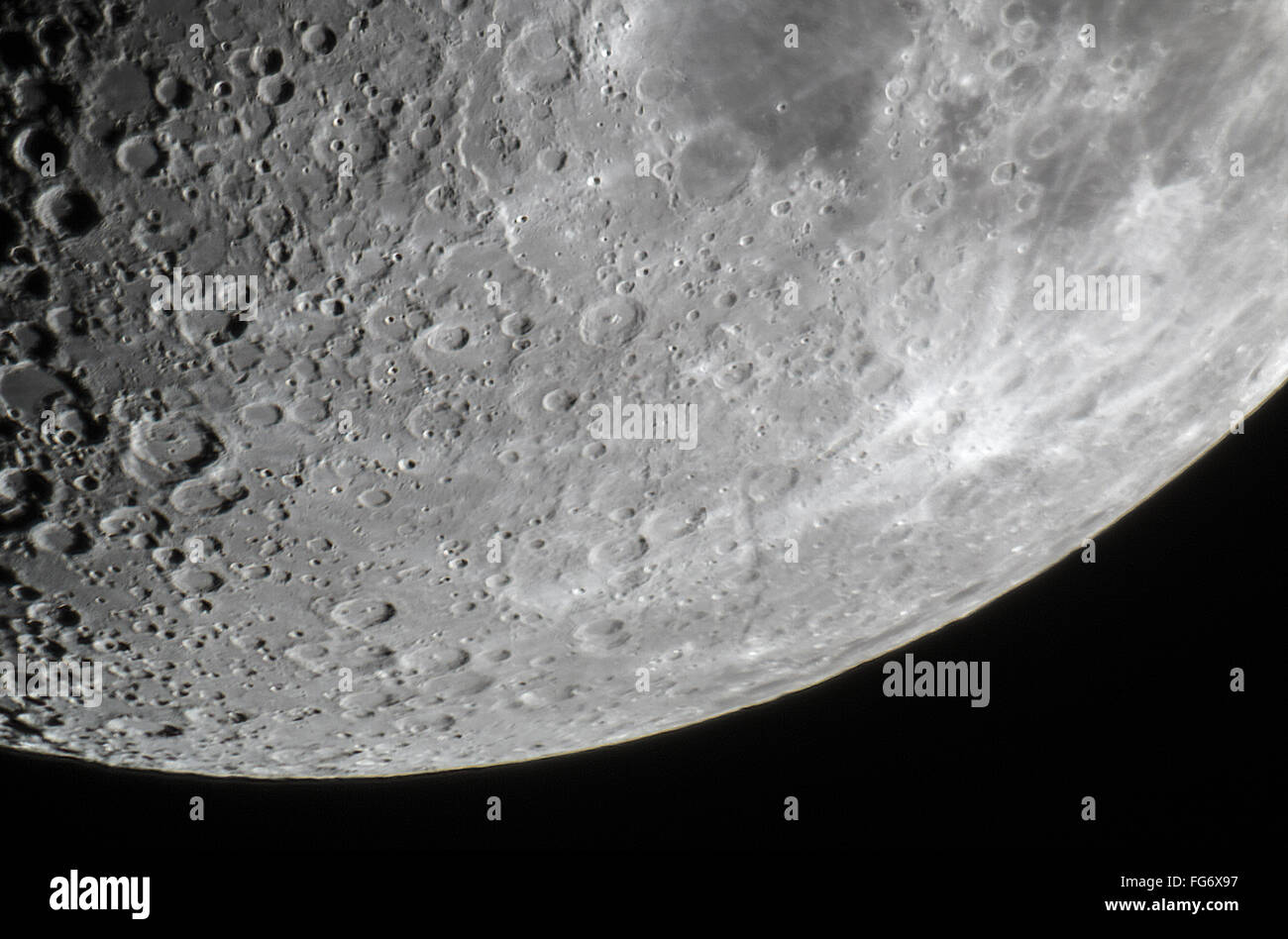 Surface of the moon Stock Photo - Alamy