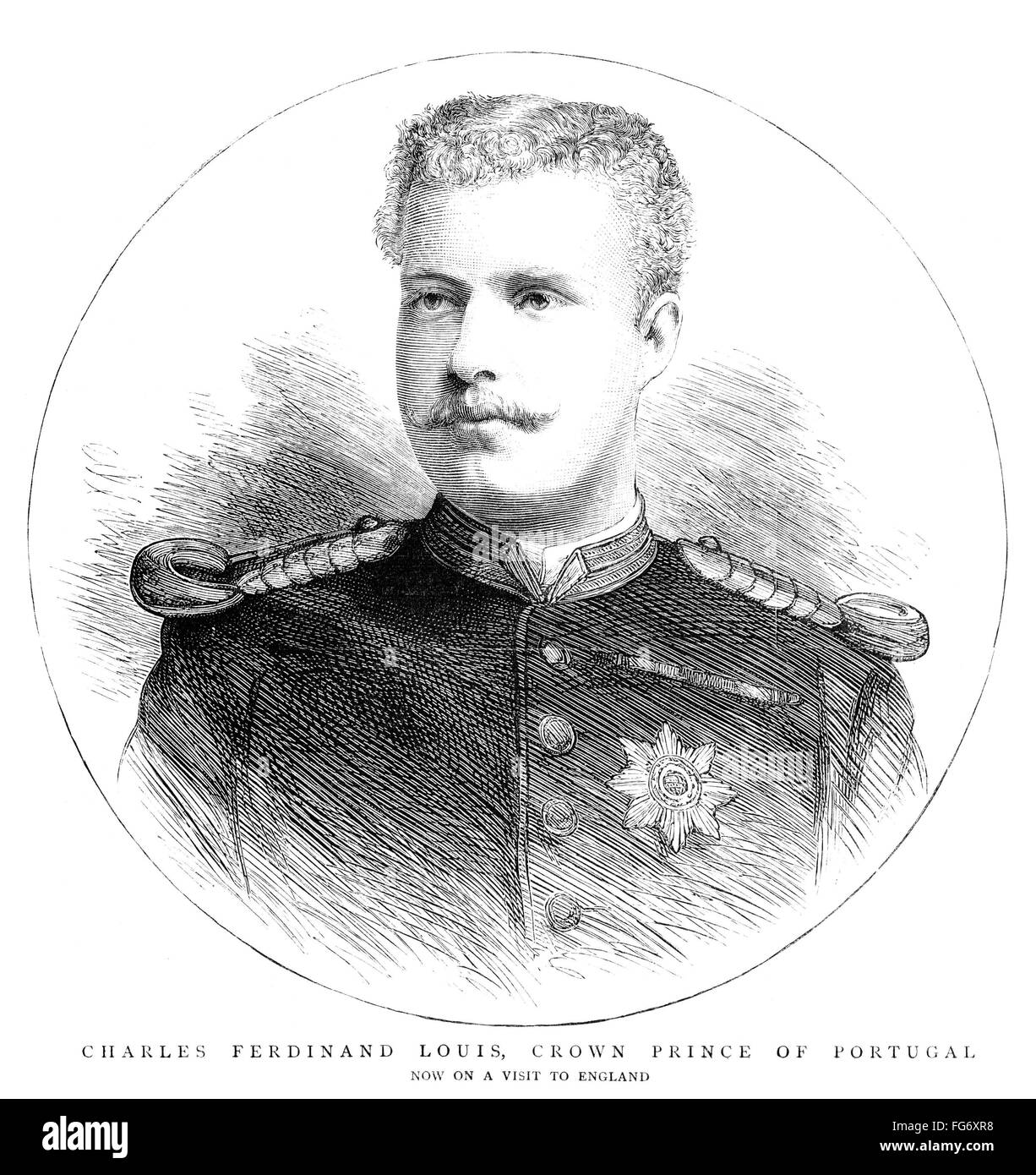 CARLOS I (1863-1908). /nKing of Portugal and the Algarves. Engraved ...