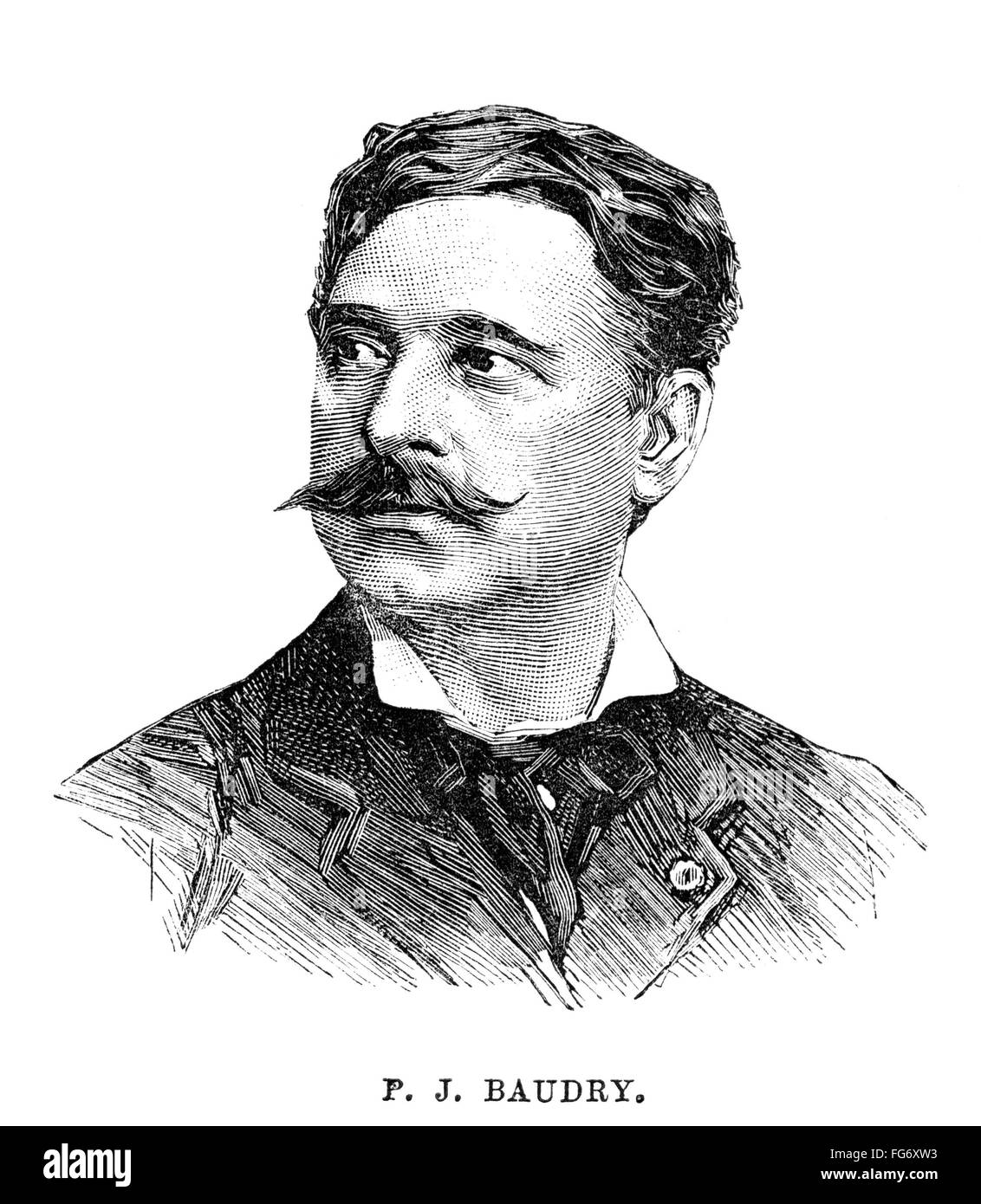 PAUL-JACQUES-AIM╔ BAUDRY /n(1828-1886). French painter. Engraving ...