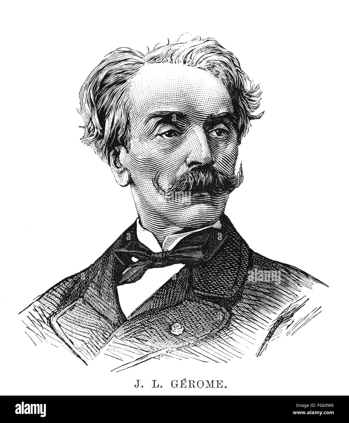 JEAN-L╔ON G╔R╘ME (1824-1904). /nFrench painter and sculptor. Engraving ...