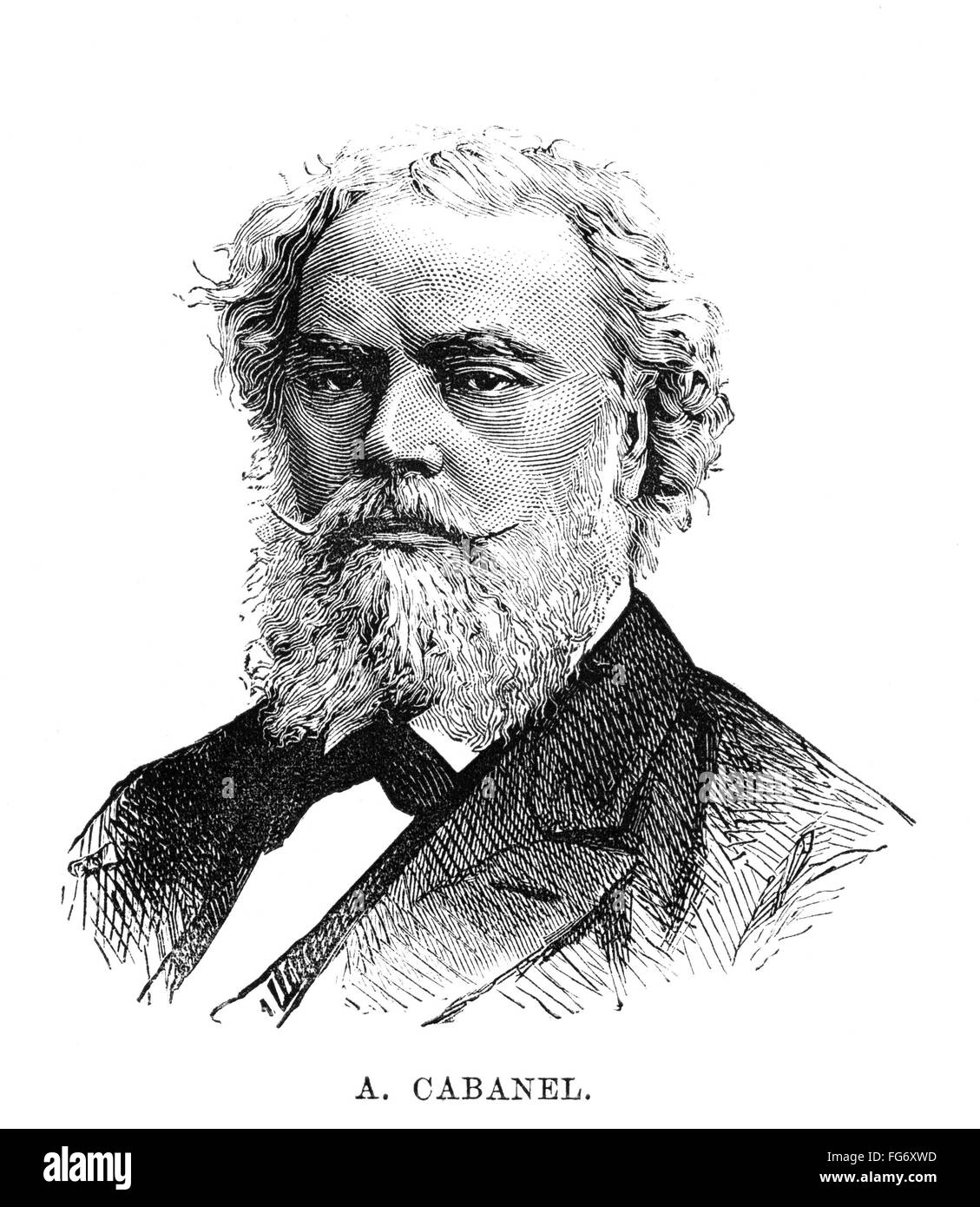 ALEXANDRE CABANEL /n(1823-1889). French painter. Engraving, English ...