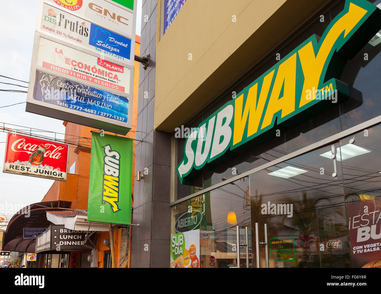 Small Subway Sandwich Restaurant Logo