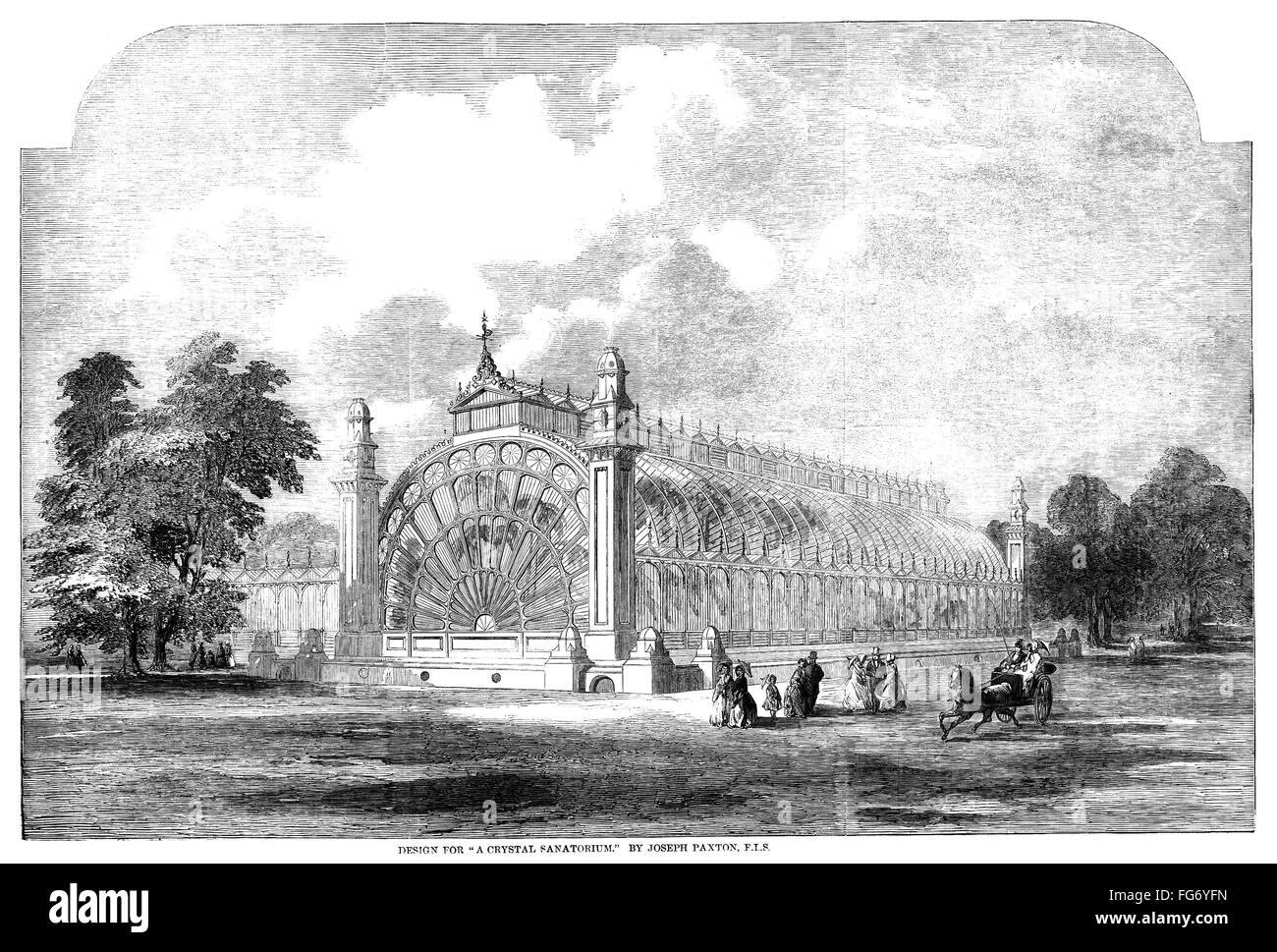 PAXTON: CRYSTAL SANATORIUM. /nDesign for a crystal sanitorium by ...