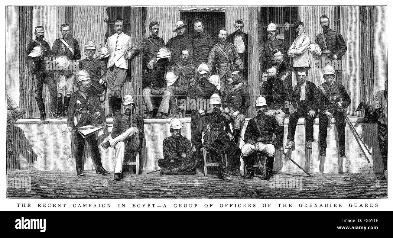 EGYPT: BRITISH OCCUPATION. /nOfficers of the grenadier guards ...