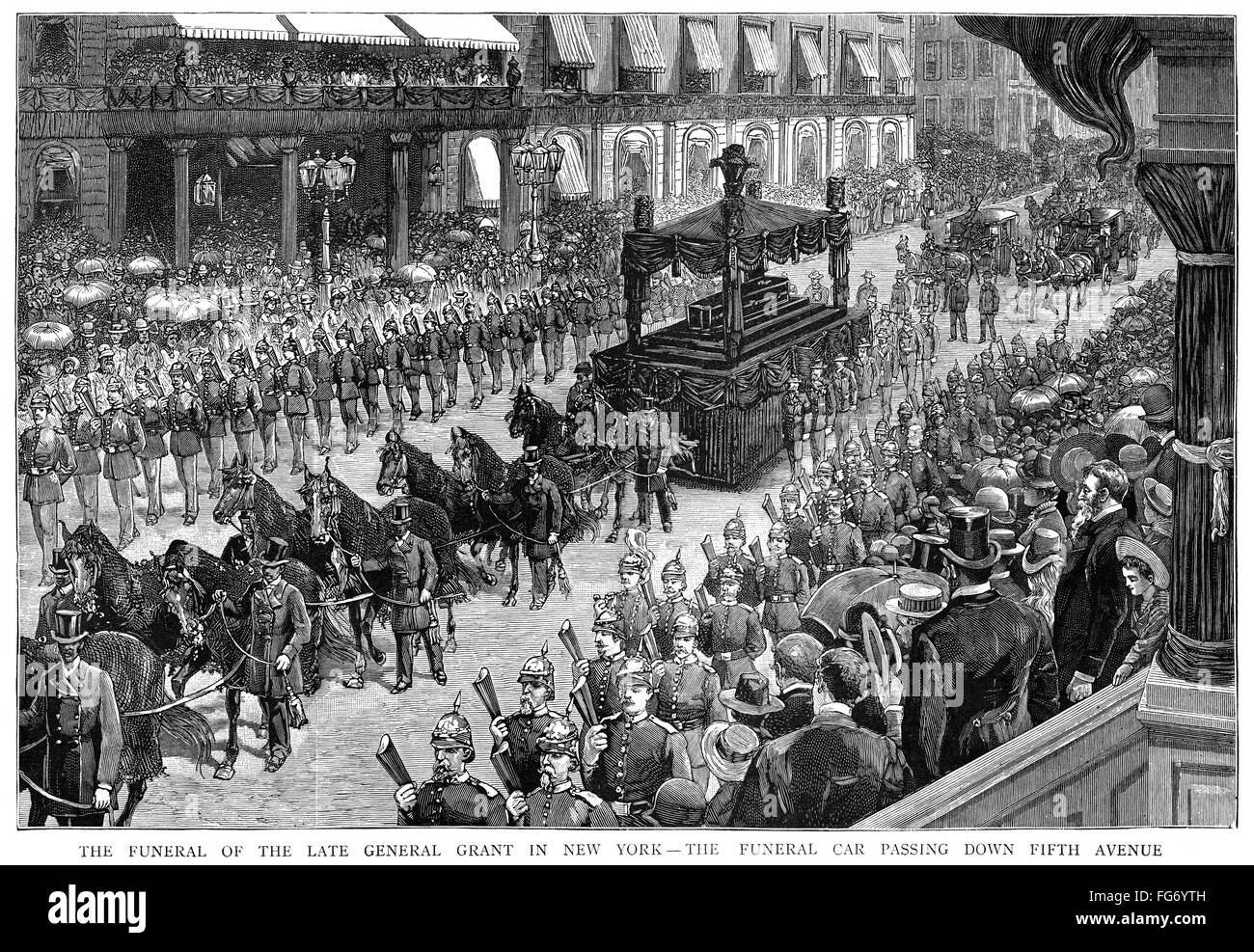 BURIAL OF ULYSSES S. GRANT. /nThe funeral procession of President ...