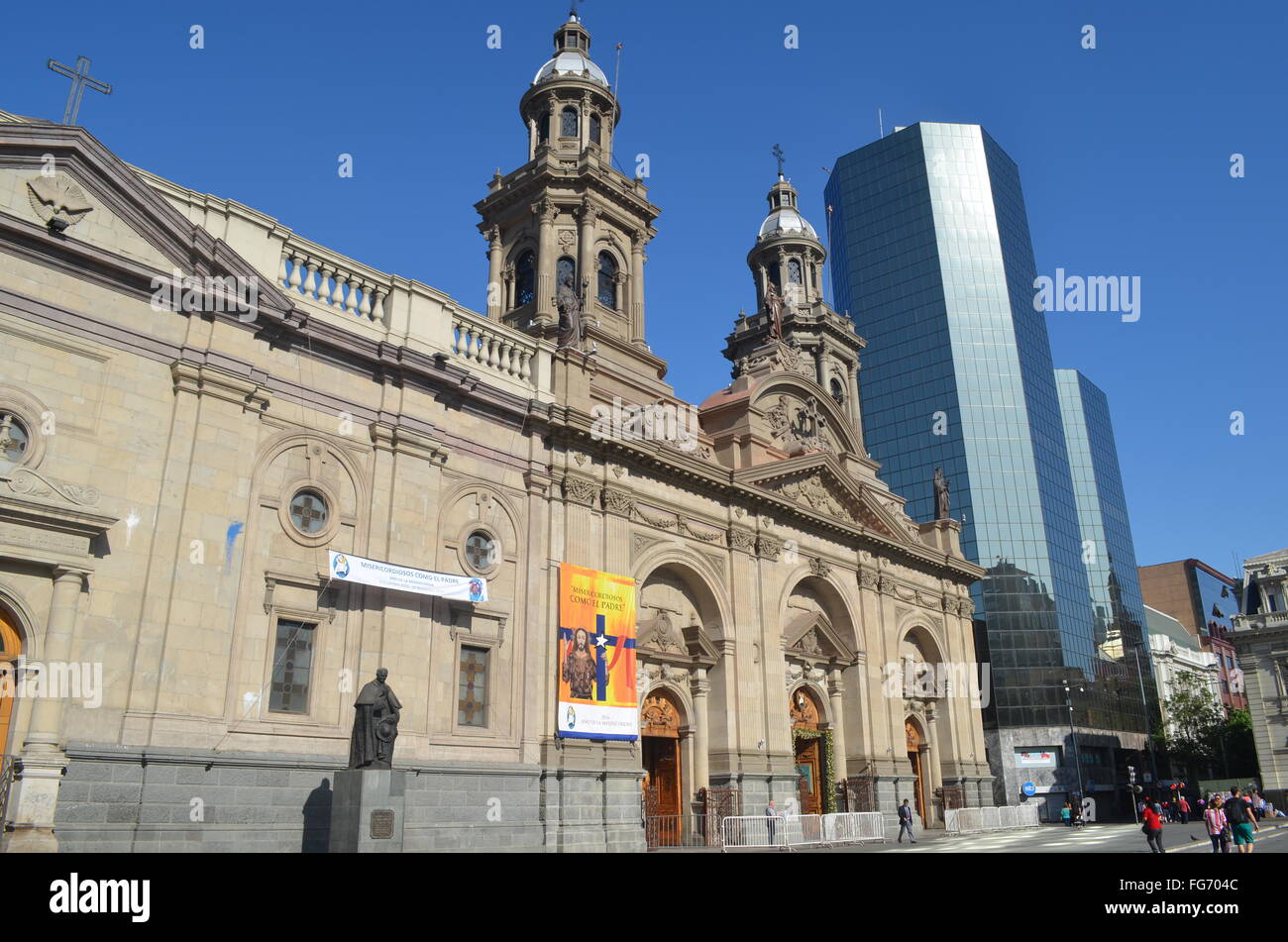 The Metropolitan Cathedral of Santiago, Chile Stock Photo - Alamy