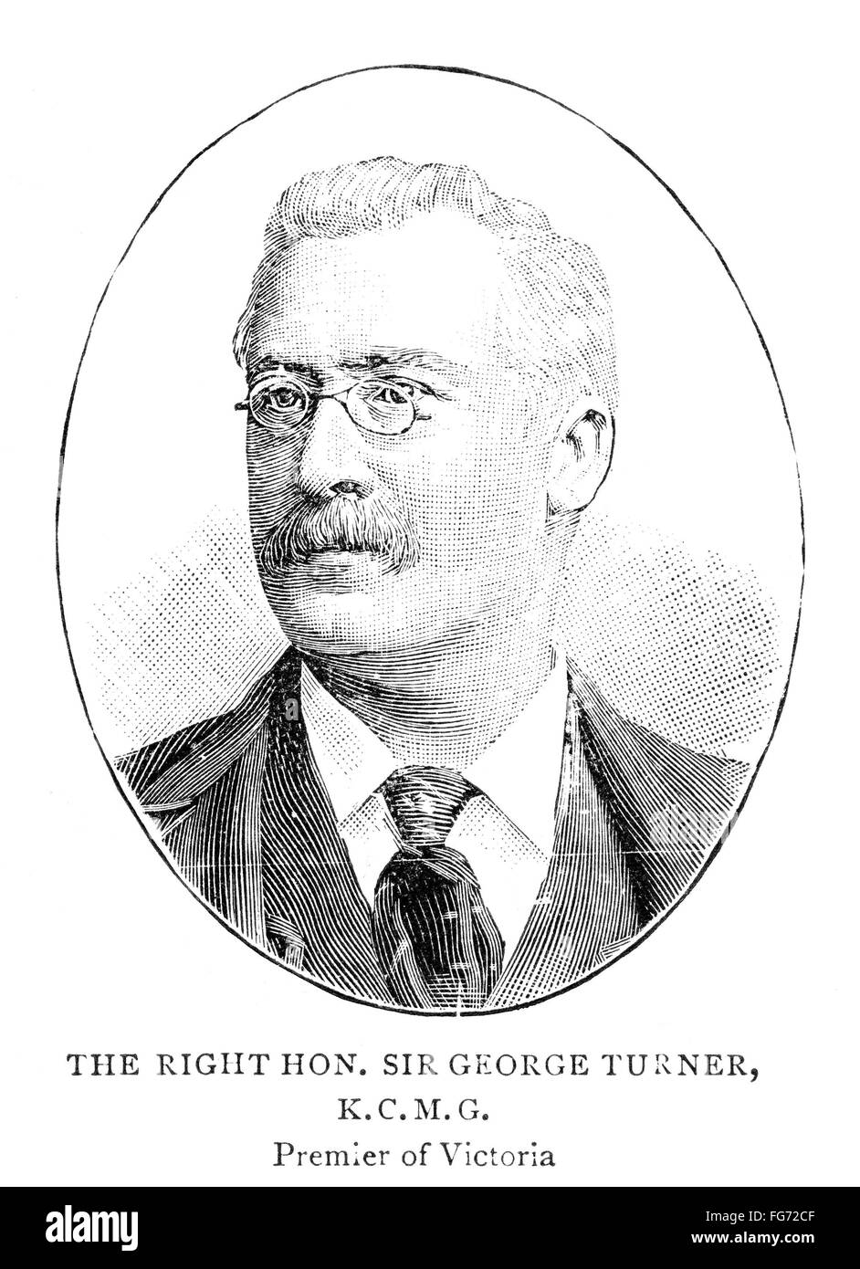 GEORGE TURNER (1851-1916). /nAustralian politician, premier of Victoria ...