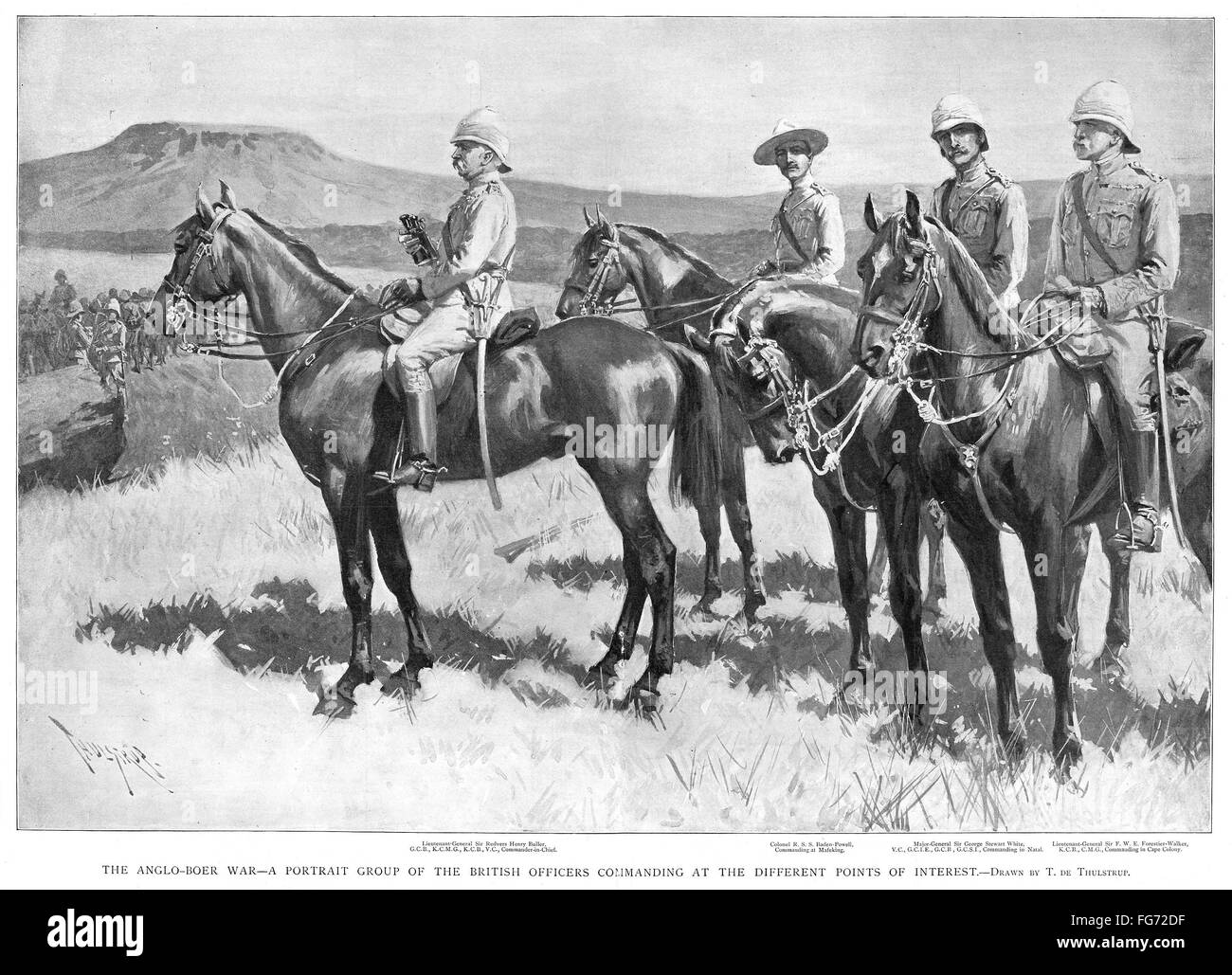 SECOND BOER WAR, 1899. /nGroup portrait of British commanding officers ...