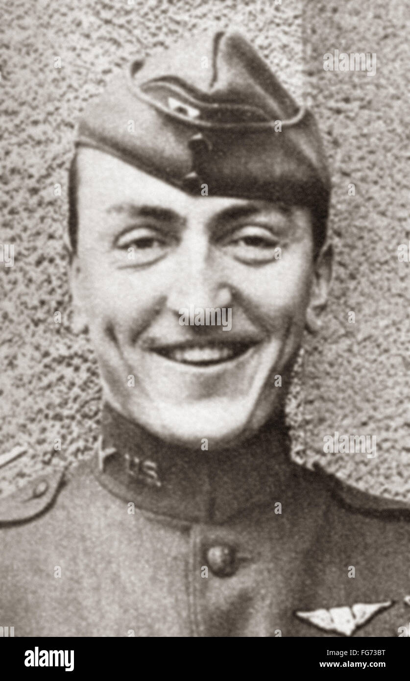 EDWARD V. RICKENBACKER /n(1890-1973). American aviator. Photograph ...