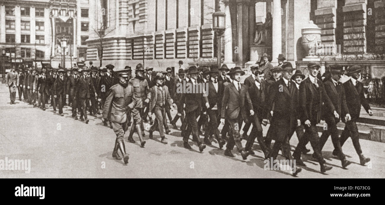 WORLD WAR I: CADETS, c1917. /nYoung men of the New York State Cadet ...