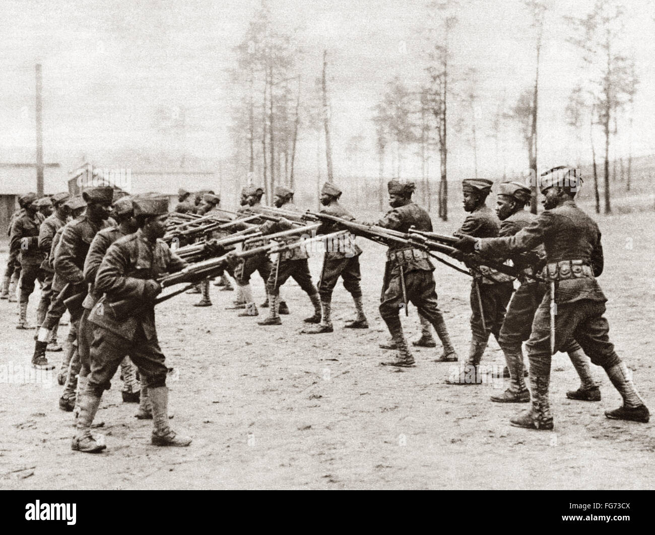 WORLD WAR I: TRAINING. /nAmerican infantry soldiers in training before ...