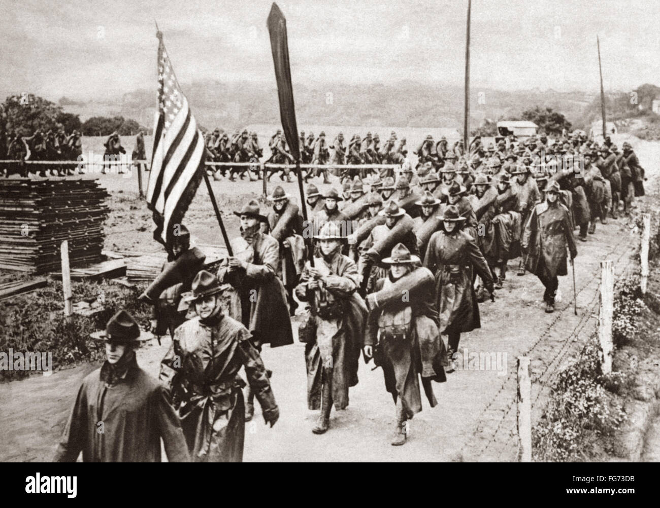 WWI: AMERICAN TROOPS. /nAmerican troops on the Western Front during ...