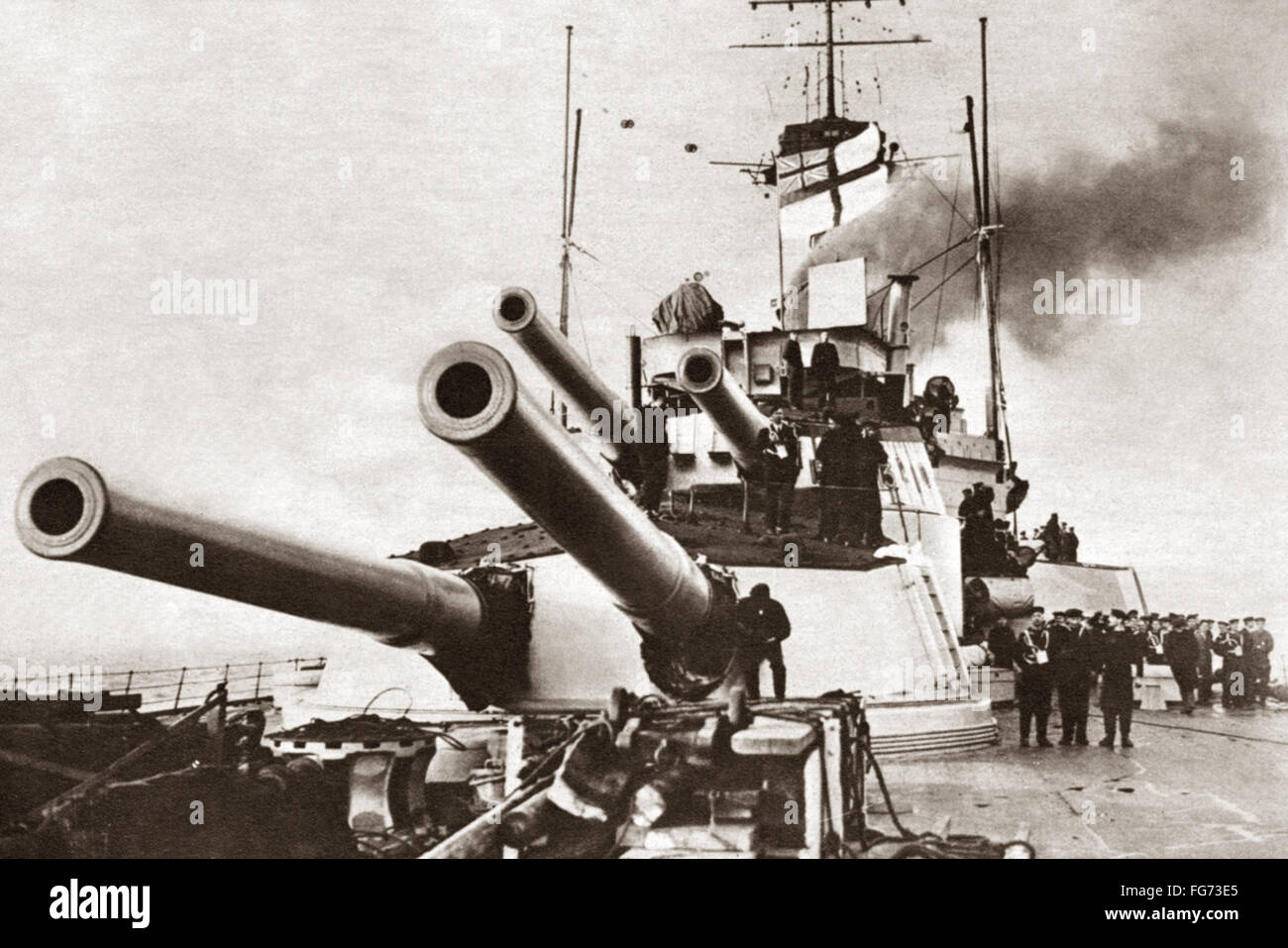 WORLD WAR I: HMS HERCULES. /nThe H.M.S. Hercules, a Colossus-class ...