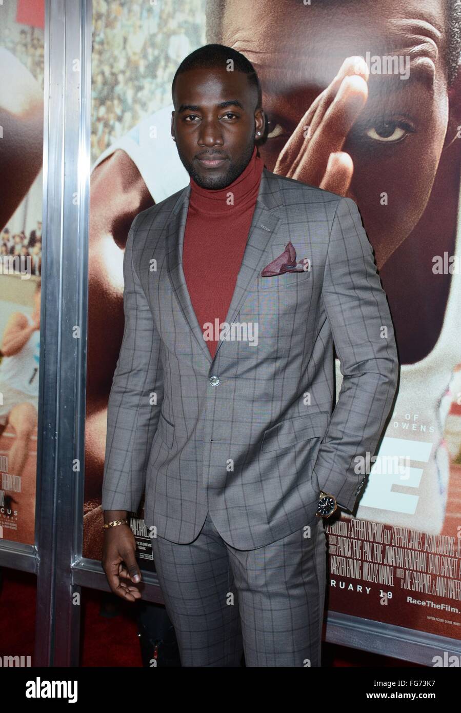 New York, NY, USA. 17th Feb, 2016. Shamier Anderson at arrivals for ...
