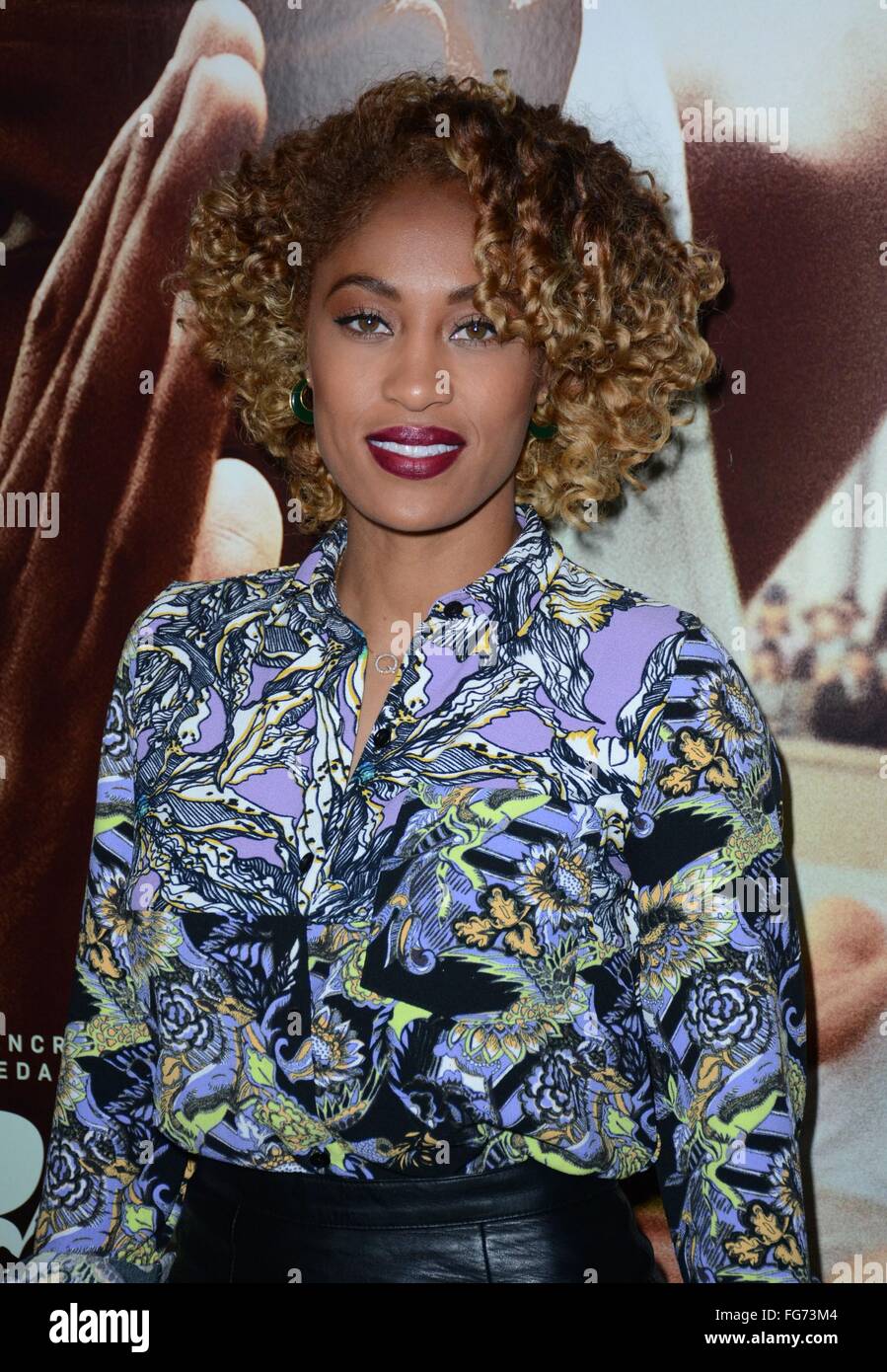 New York, NY, USA. 17th Feb, 2016. Queen Harrison at arrivals for RACE ...