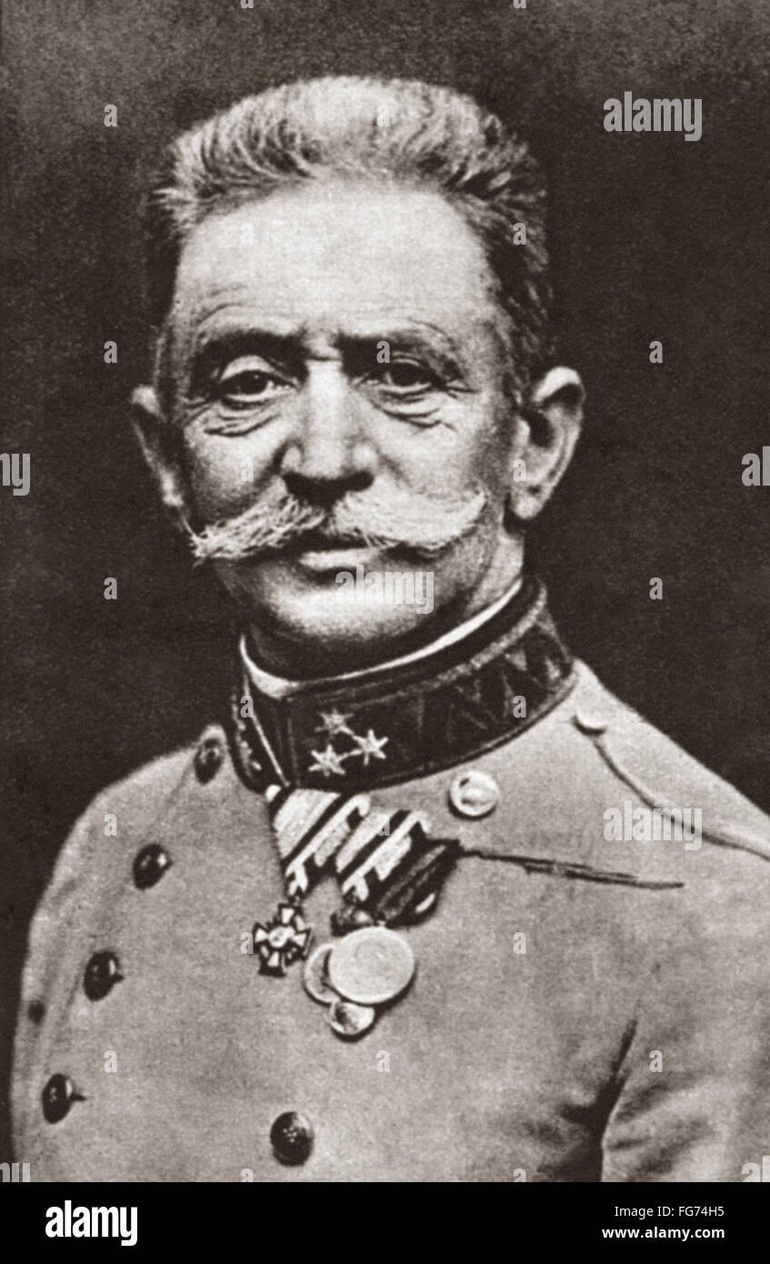 CONRAD VON H╓TZENDORF /n(1852-1925). Austrian army officer. Photograph ...