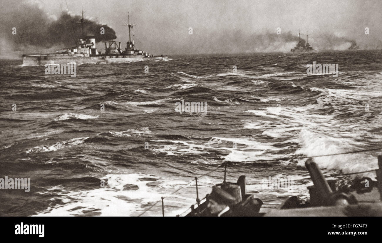 WORLD WAR I: VIEW OF FLEET. /nView from a British destroyer of the ...