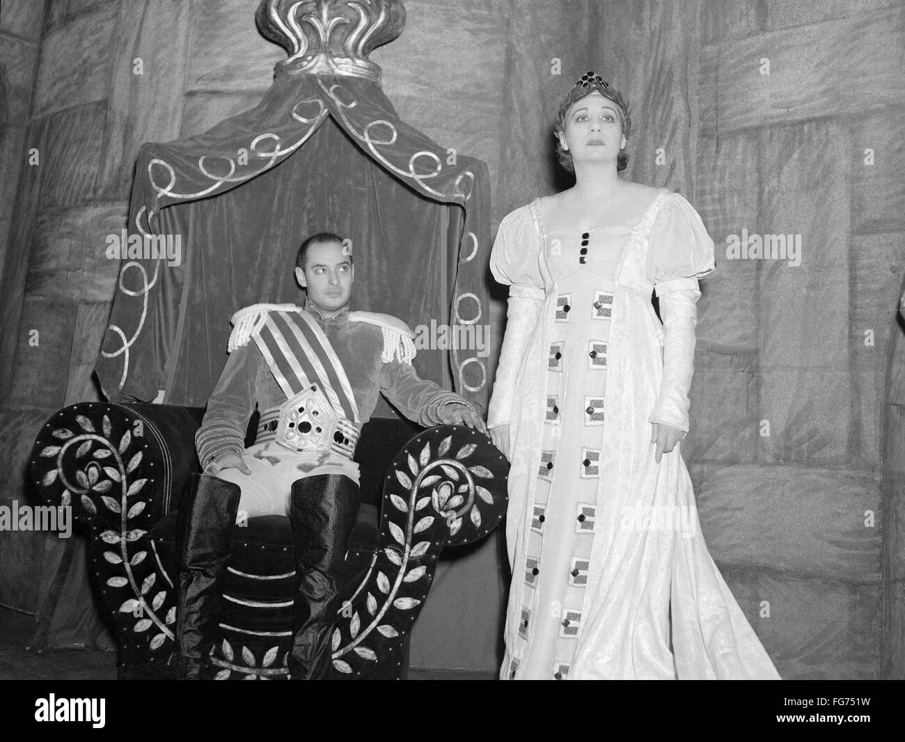 MACBETH, 1936. /nJack Carter and Edna Thomas in the Federal Theatre ...