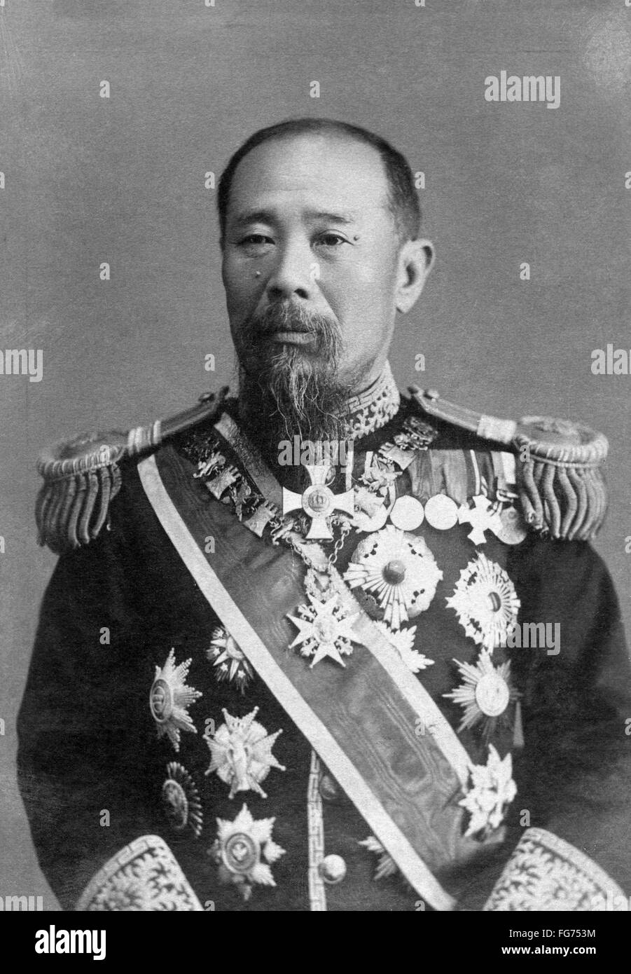 MARQUIS ITO HIROBUMI /n(1841-1909). Japanese statesman. Photograph ...