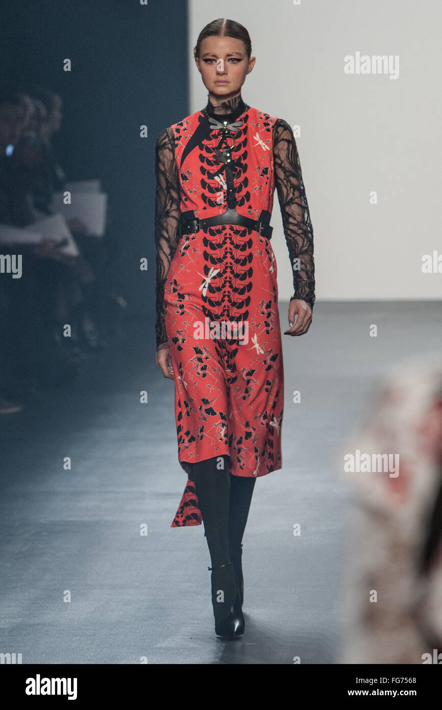 New York, USA. 17th February, 2016. Bibhu Mohapatra Fall Winters 2016 ...