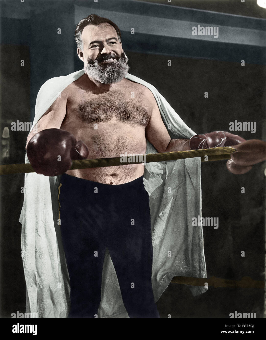 ERNEST HEMINGWAY /n(1899-1961). American writer. Photograph, 1944 ...