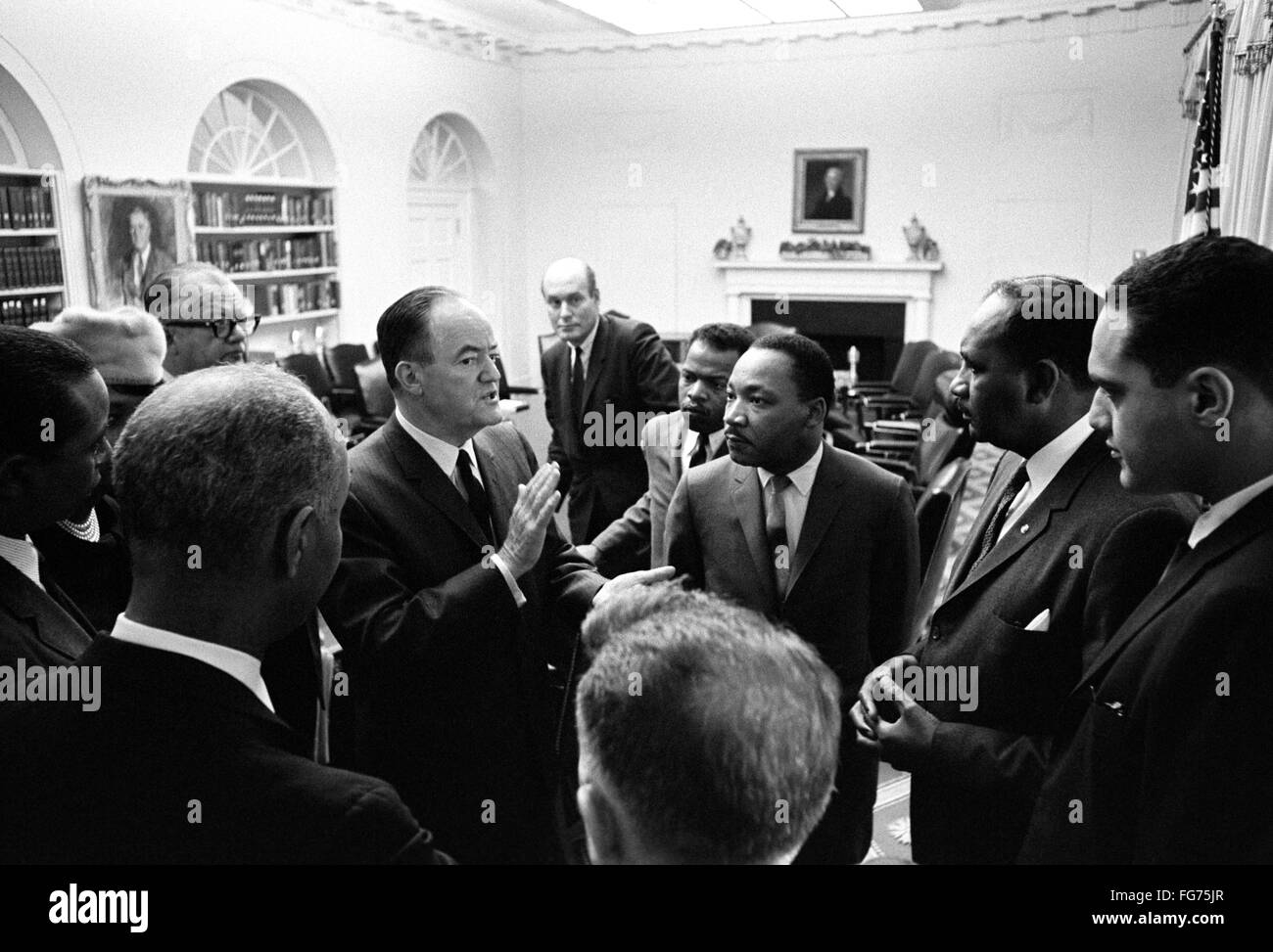 CIVIL RIGHTS, 1966. /nVice President Hubert Humphrey speaking with ...
