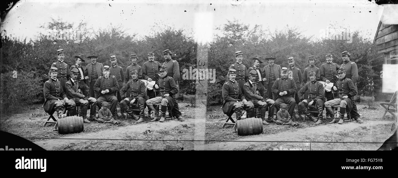 CIVIL WAR: VIRGINIA. /nUnion Generals Andrew A. Humphreys, Henry W ...