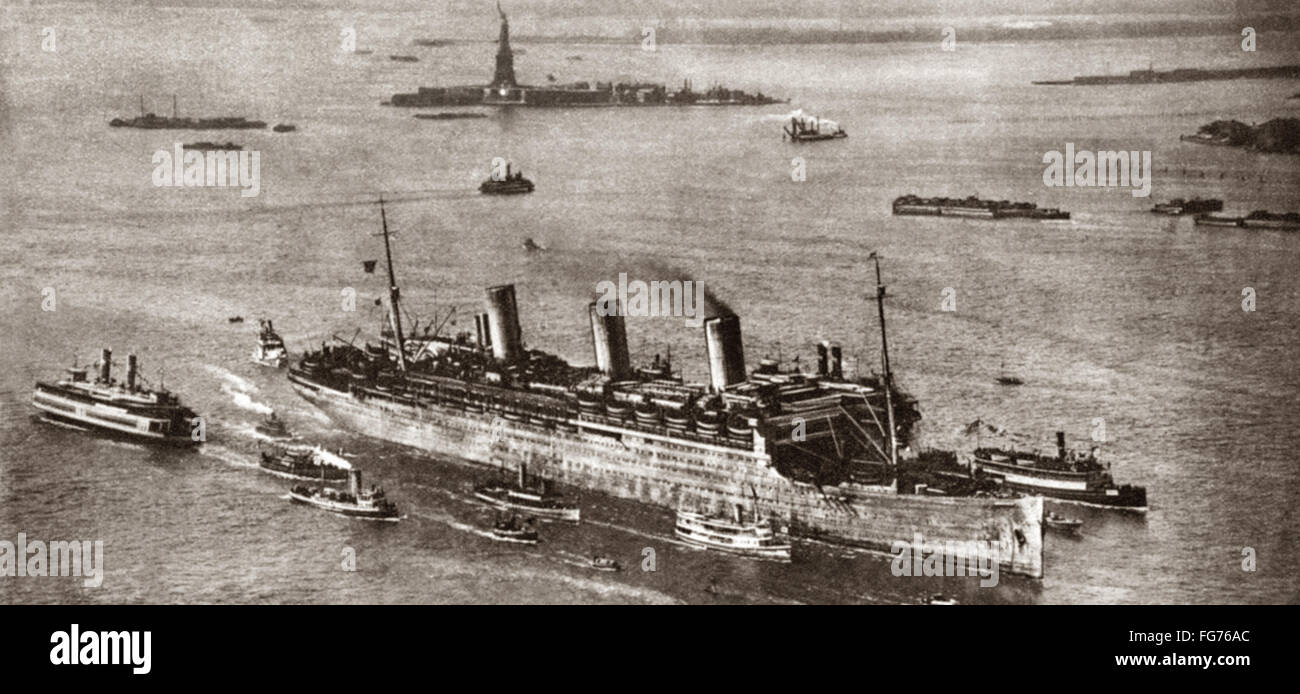 WORLD WAR I: LEVIATHAN. /nThe Leviathan, formally German steamer ...