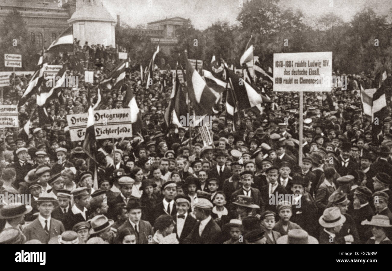 WORLD WAR I: BERLIN, 1919. /nThe National Union of Young Germans at the ...