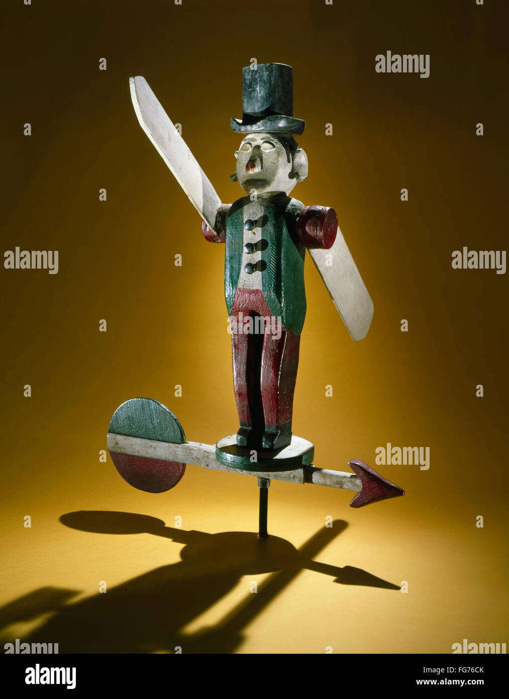 STANDING MAN WHIRLIGIG. /nWooden whirligig, or wind toy from the ...