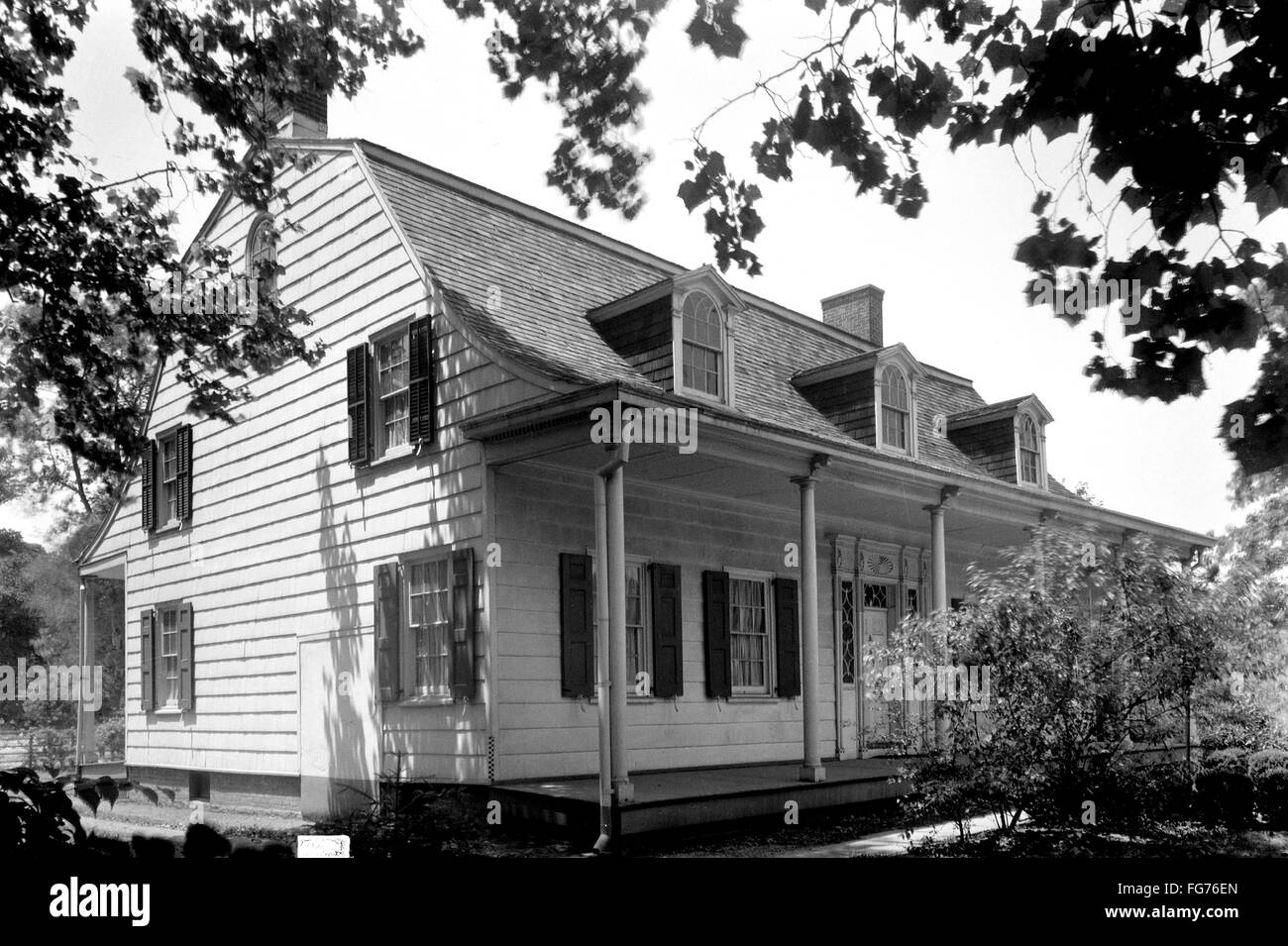 LEFFERTS HOUSE, 1936. /nView from southeast of Lefferts House, Prospect ...