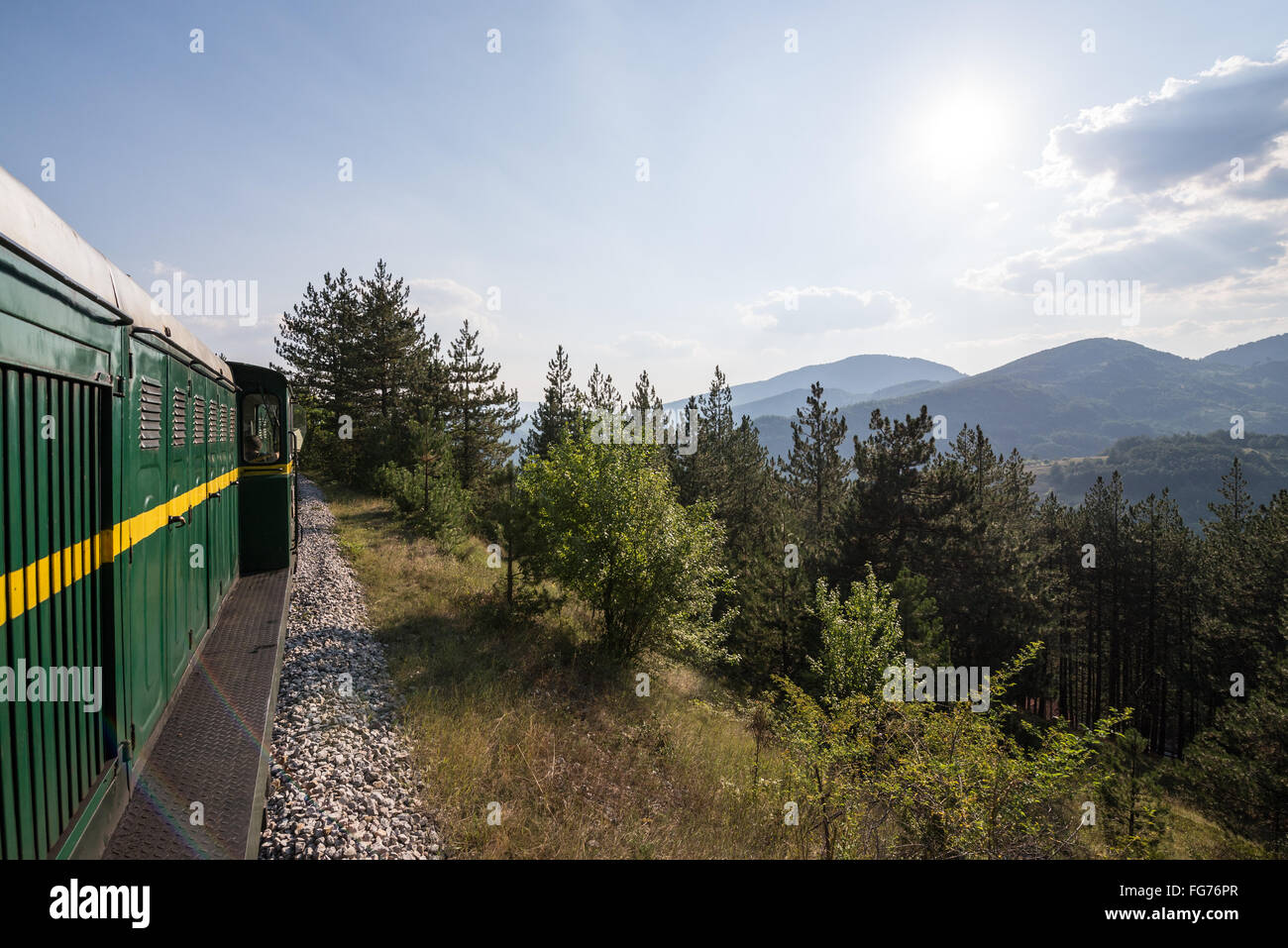 Sargan Eight narrow-gauge heritage railway from Mokra Gora to Sargan ...