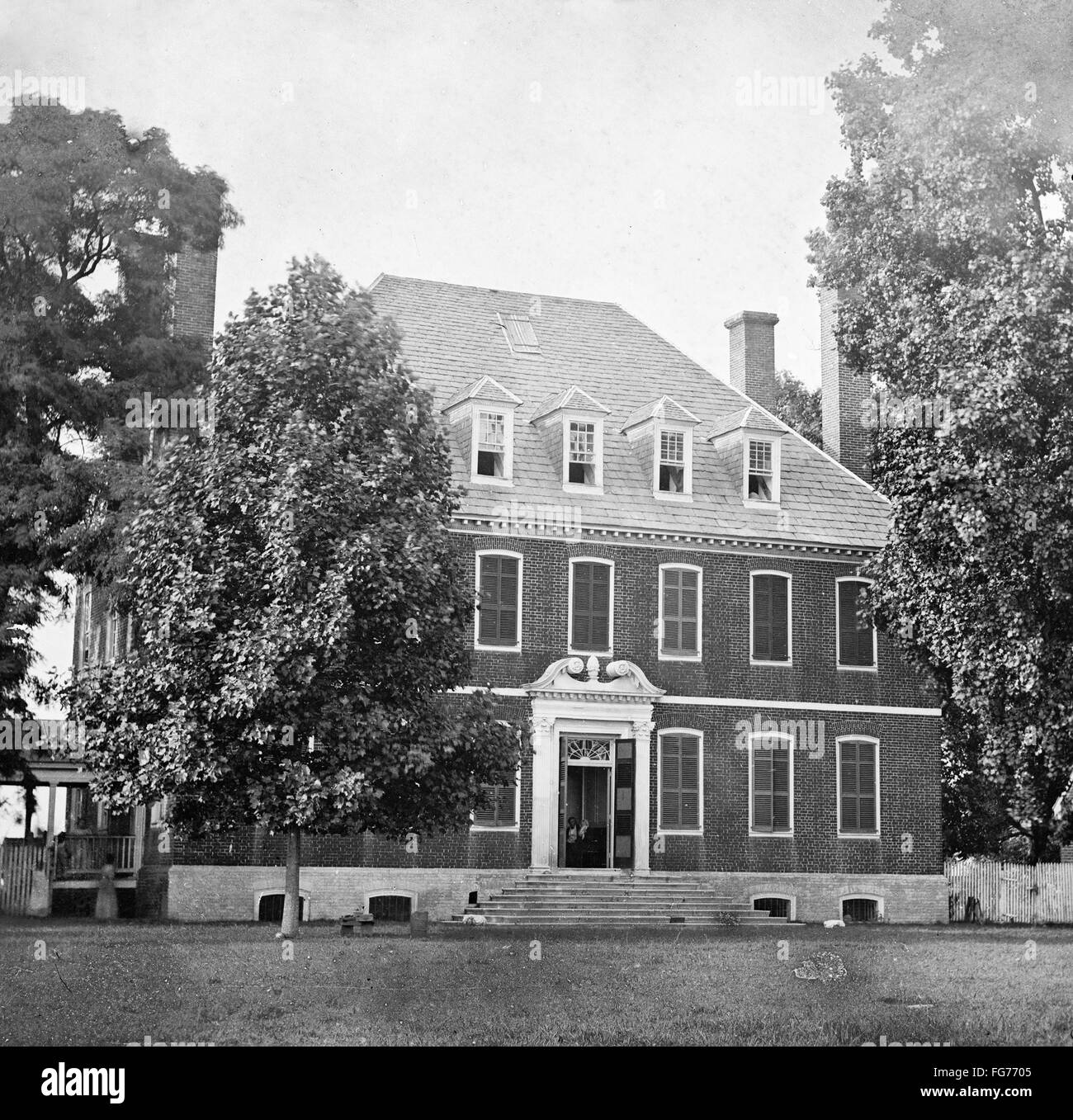 CIVIL WAR: WESTOVER HOUSE. /nA view of the Westover House in Harrison's ...