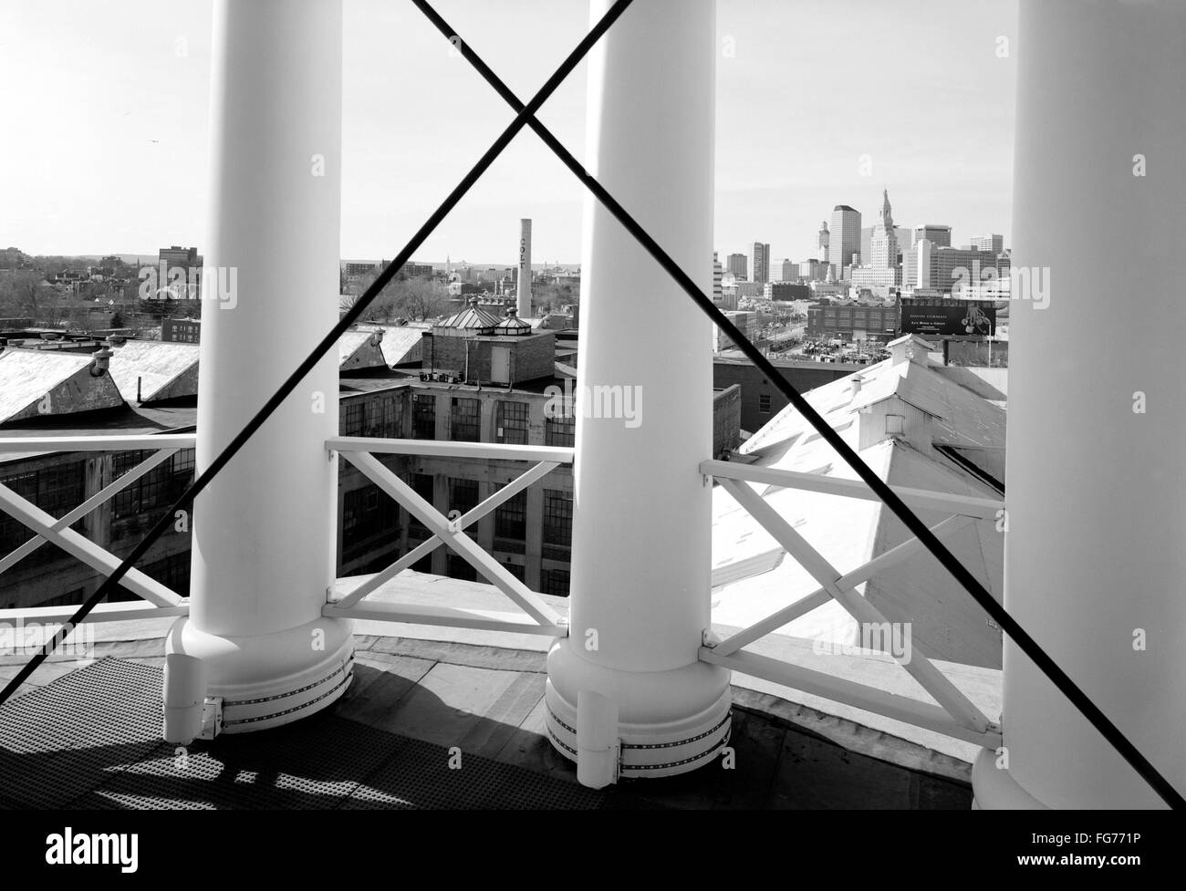 COLT FACTORY, 2005. /nColt Firearms Company, interior of dome looking ...