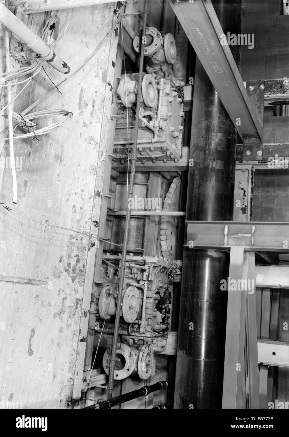 COLT FACTORY, 2005. /nColt Firearms Company, cylinder heads in the east ...