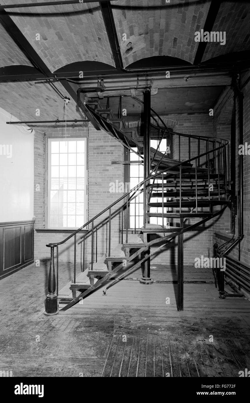 COLT FACTORY, 2005. /nColt Firearms Company, stairway off the entrance ...