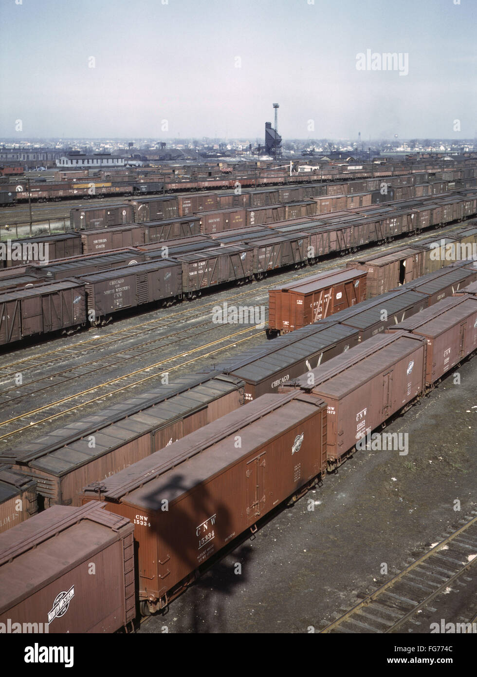 CHICAGO: RAILROAD, 1943. /nView of the Proviso yard of the Chicago and ...