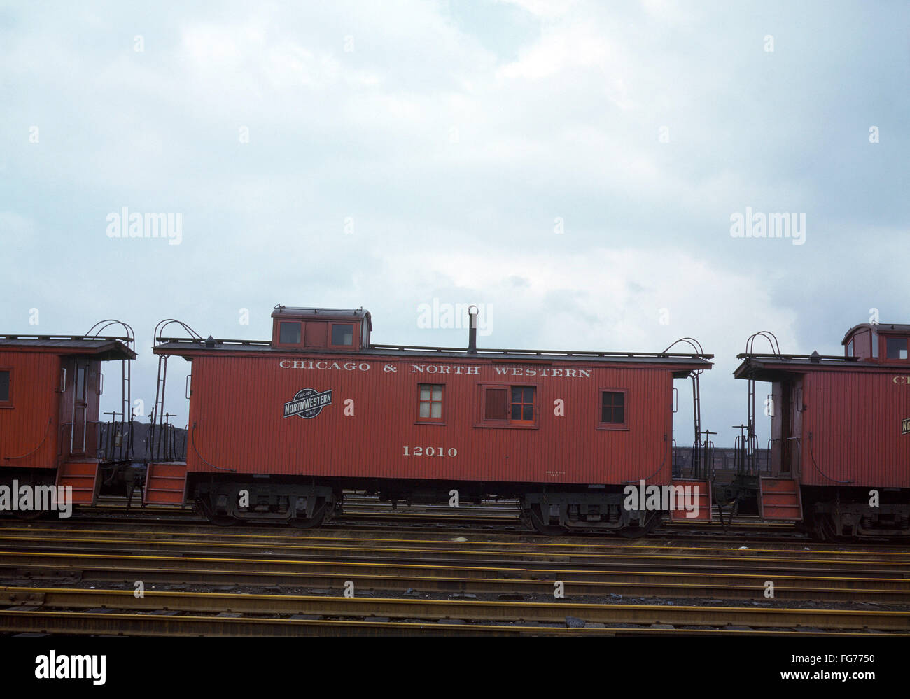 CHICAGO: RAILROAD, 1943. /nCaboose on the caboose track at the Chicago ...