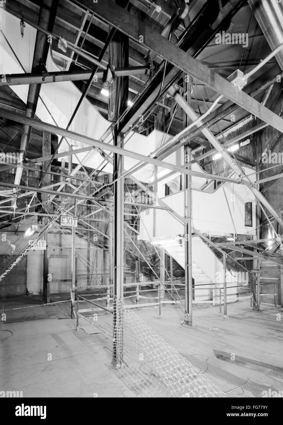COLT FACTORY, 2005. /nColt Firearms Company, a view of the attic with ...