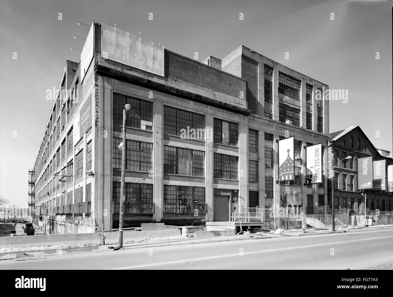 COLT FACTORY, 2005. /nColt Firearms Company, east facade of the south ...