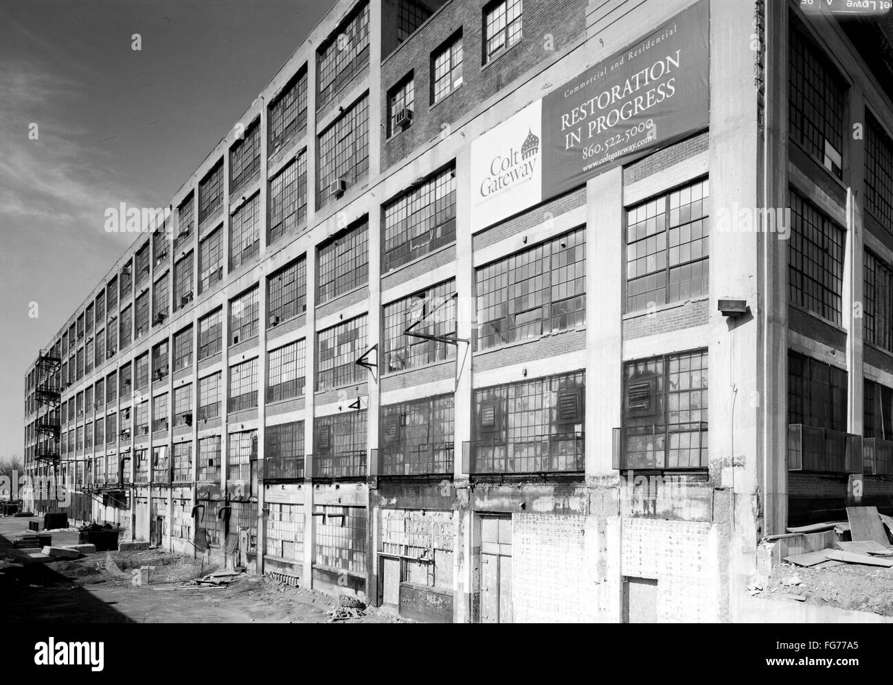 COLT FACTORY, 2005. /nColt Firearms Company, view of the south facade ...