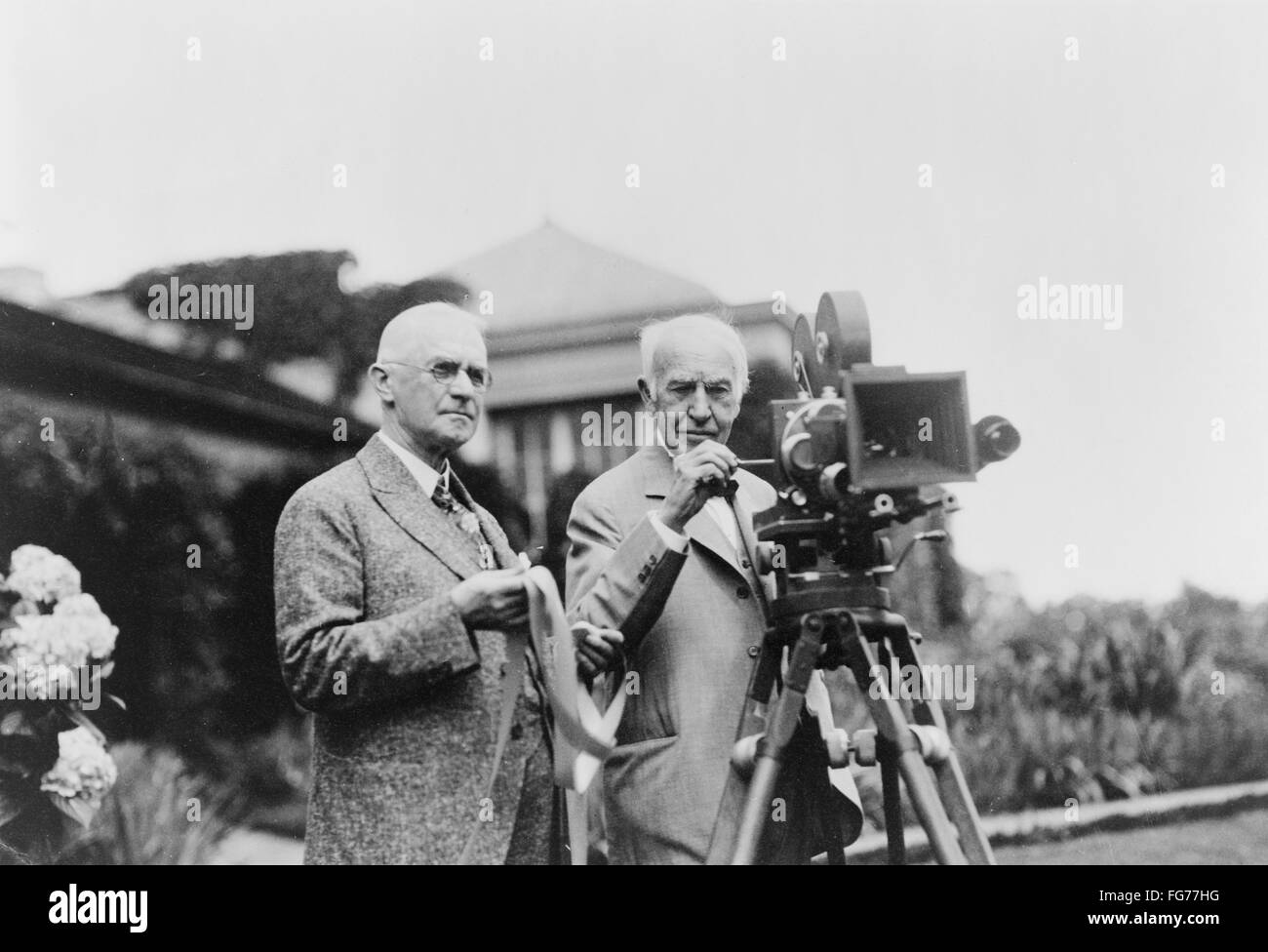 EASTMAN AND EDISON, 1928. /nAmerican inventors George Eastman and ...