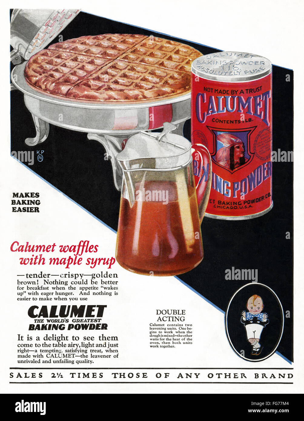 AD: CALUMET BAKING POWDER. /nAmerican advertisement for Calumet Baking ...
