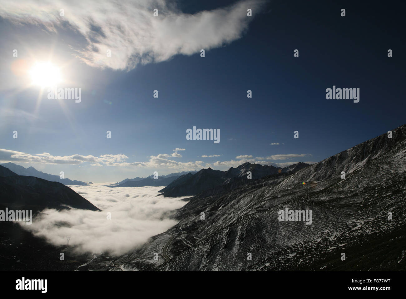 Ganzi Tibetan Autonomous Prefecture Sichuan Province China Stock Photo ...