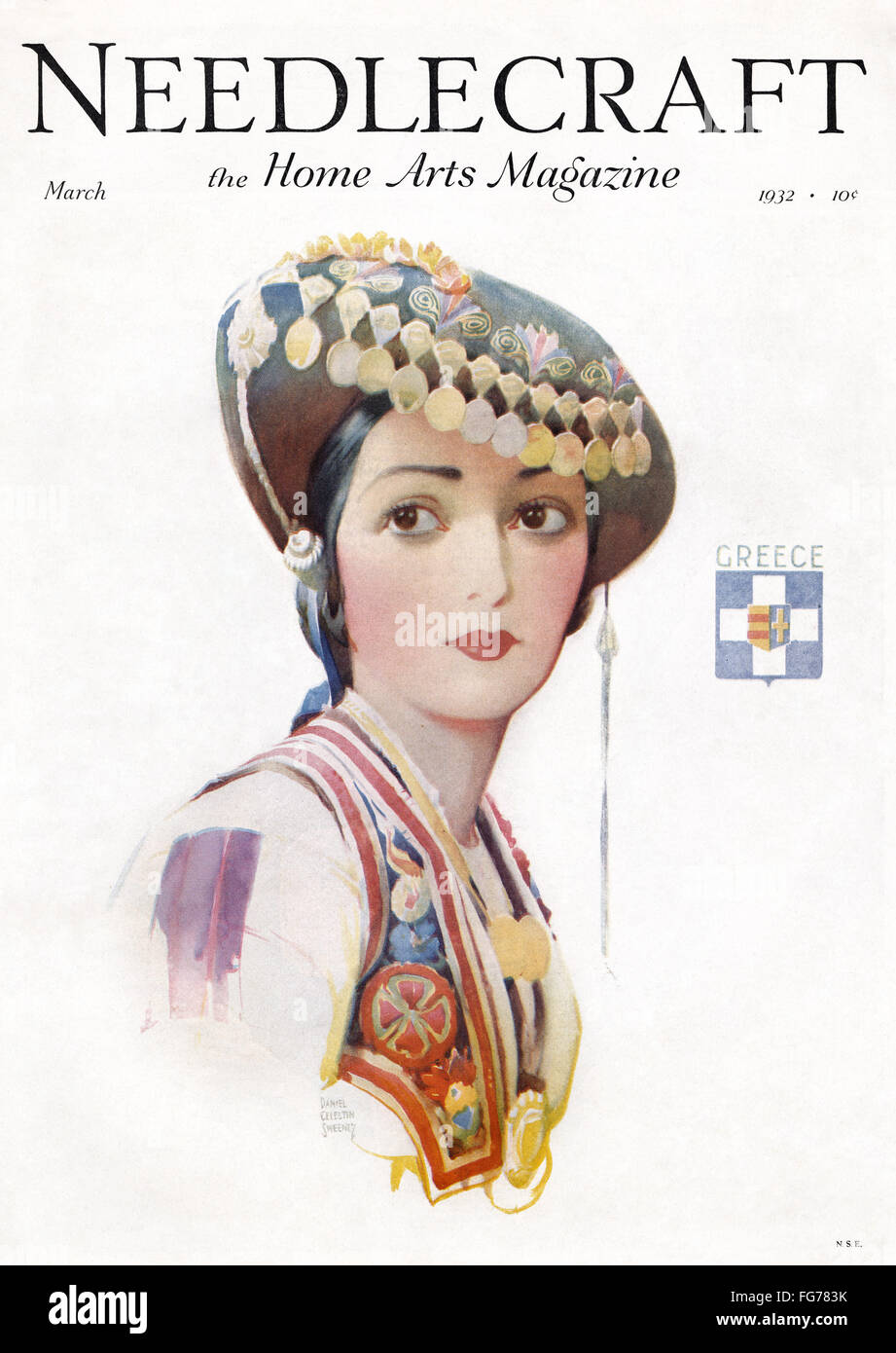 NEEDLECRAFT MAGAZINE, 1932. /nFront cover of Needlecraft Magazine ...