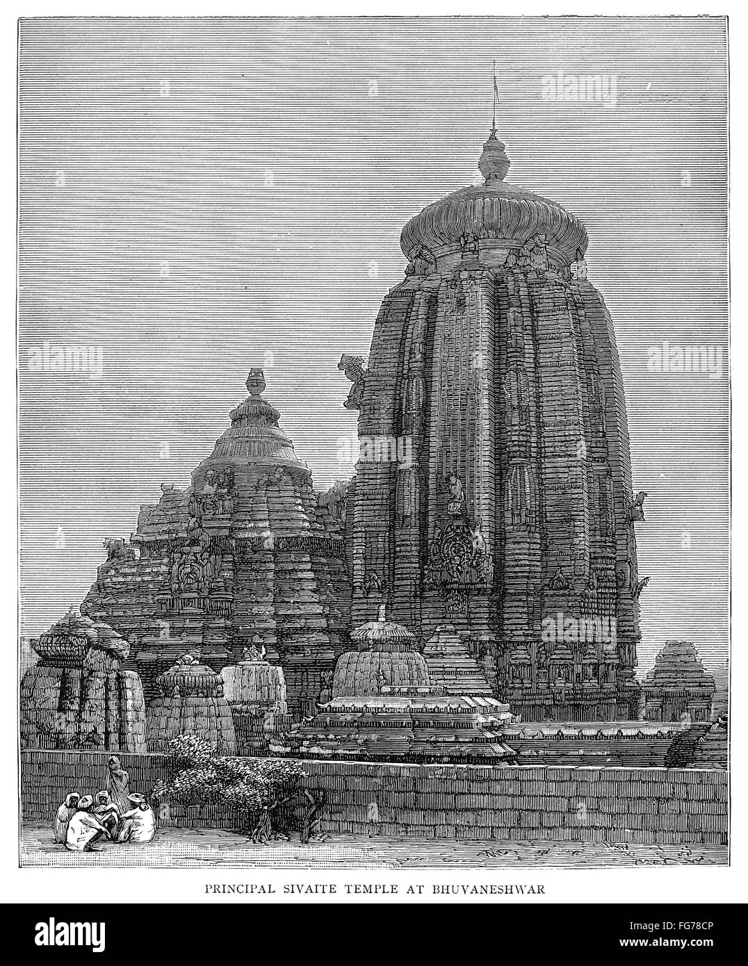 INDIA: LINGARAJ TEMPLE. /nThe Hindu Lingaraj Temple, built in the 11th ...