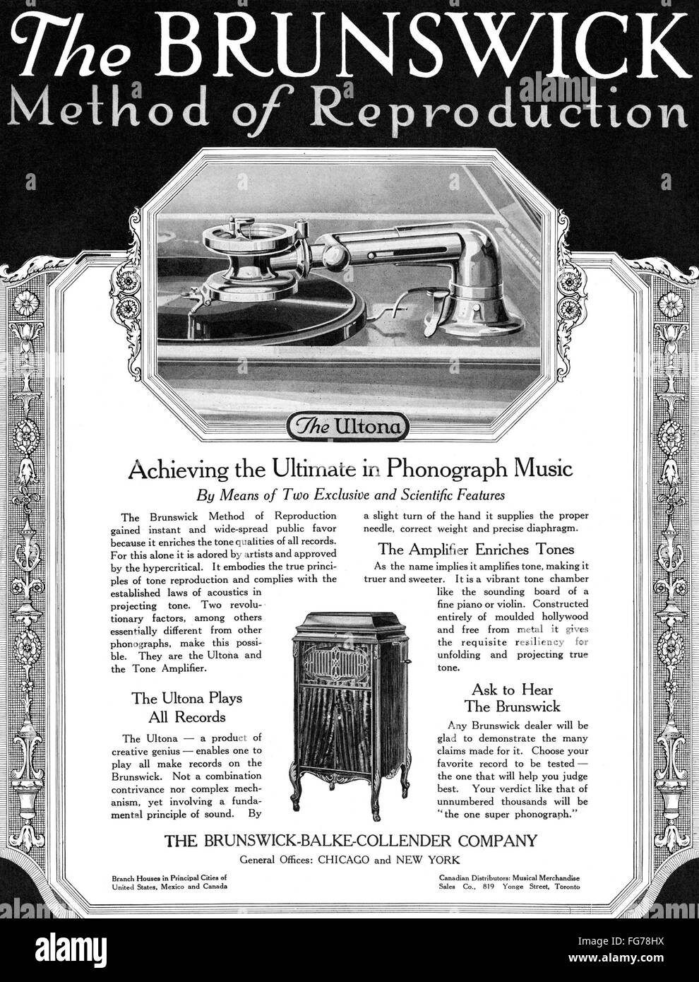 AD: THE ULTONA, 1919. /nAmerican advertisement for THe Ultona, a ...