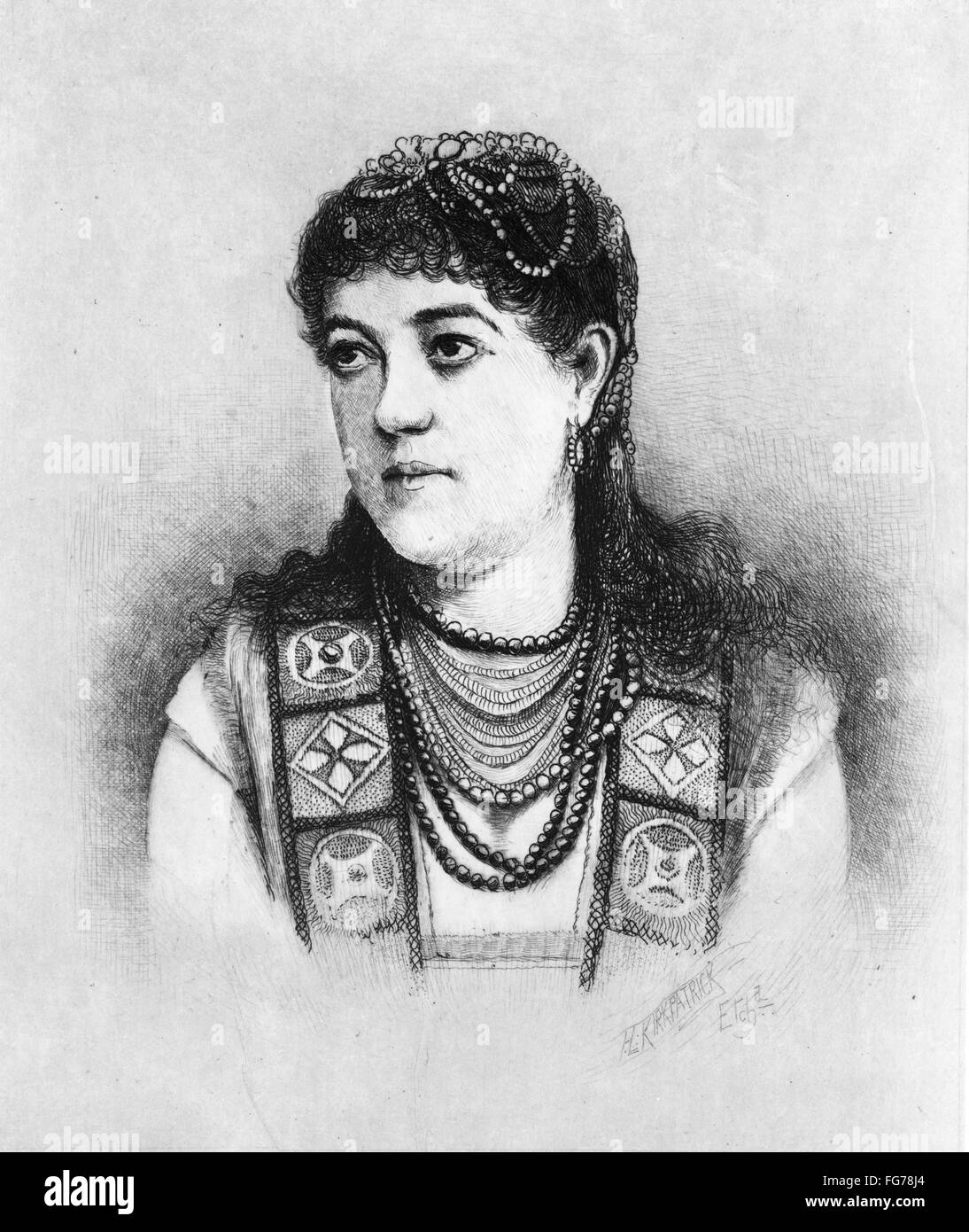 EMMA WIXOM NEVADA/n(1859-1940). American operatic soprano. In the role ...